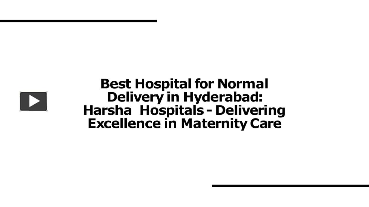 Best Hospital for Normal Delivery in Hyderabad: Harsha Hospitals ...