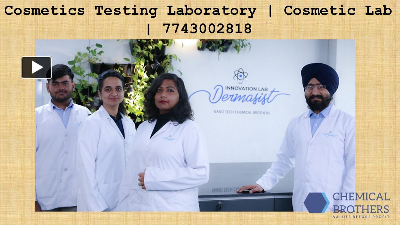 Cosmetics Testing Laboratory | Cosmetic Lab | 7743002818 presentation ...