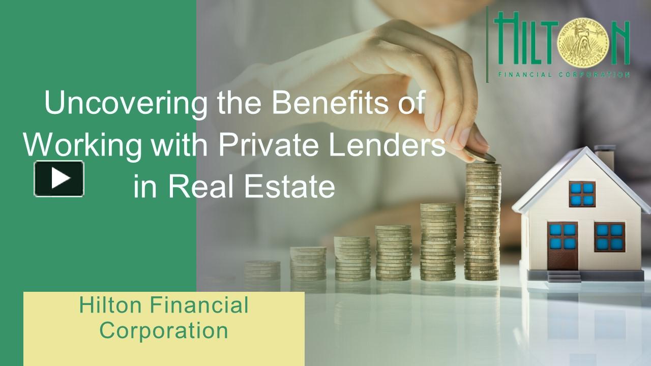 Uncovering the Benefits of Working with Private Lenders in Real Estate ...