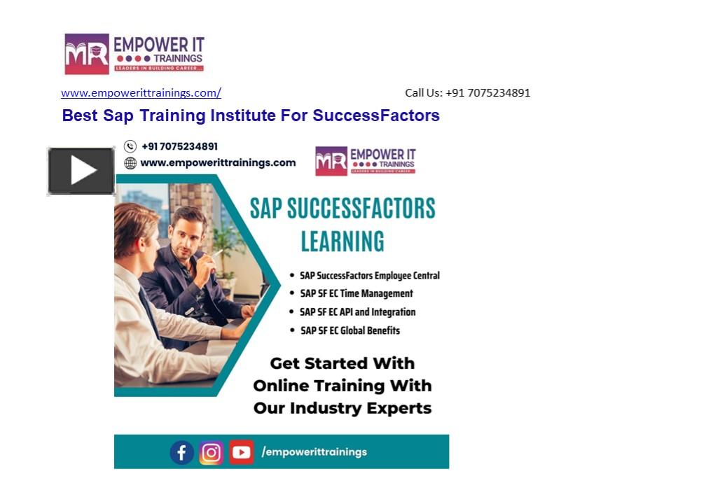 PPT – Best Sap Training Institute For Successfactors PowerPoint ...