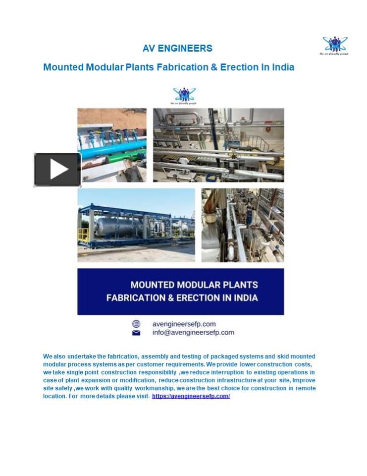 PPT – Mounted Modular Plants Fabrication & Erection In India (3 ...