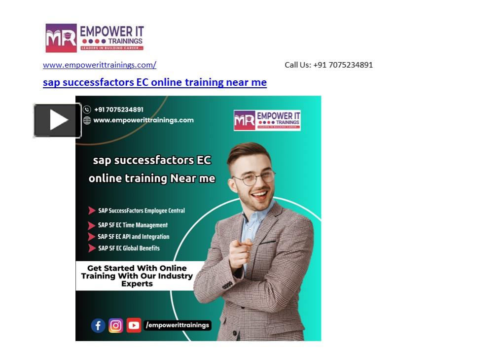 sap successfactors EC online training near me presentation | free to ...