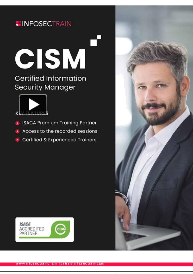 CISM Certification presentation | free to download