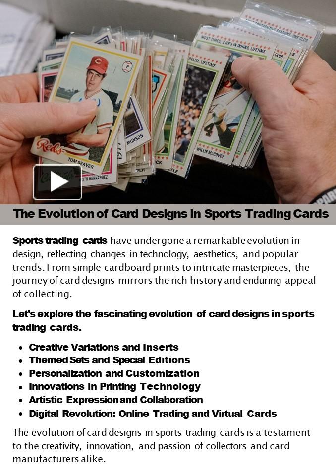 The Evolution of Card Designs in Sports Trading Cards presentation ...