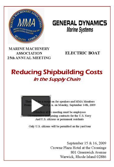MARINE MACHINERY presentation | free to view