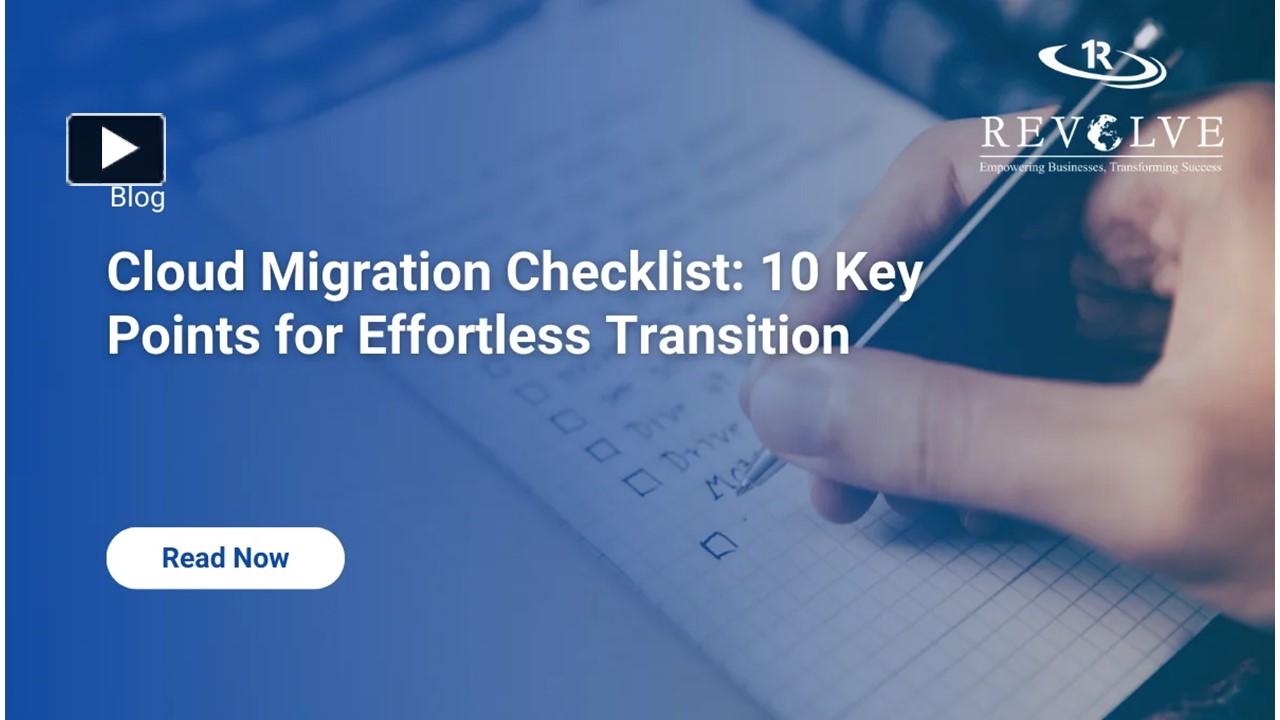 PPT – Cloud Migration Checklist: 10 Key Points for Effortless ...