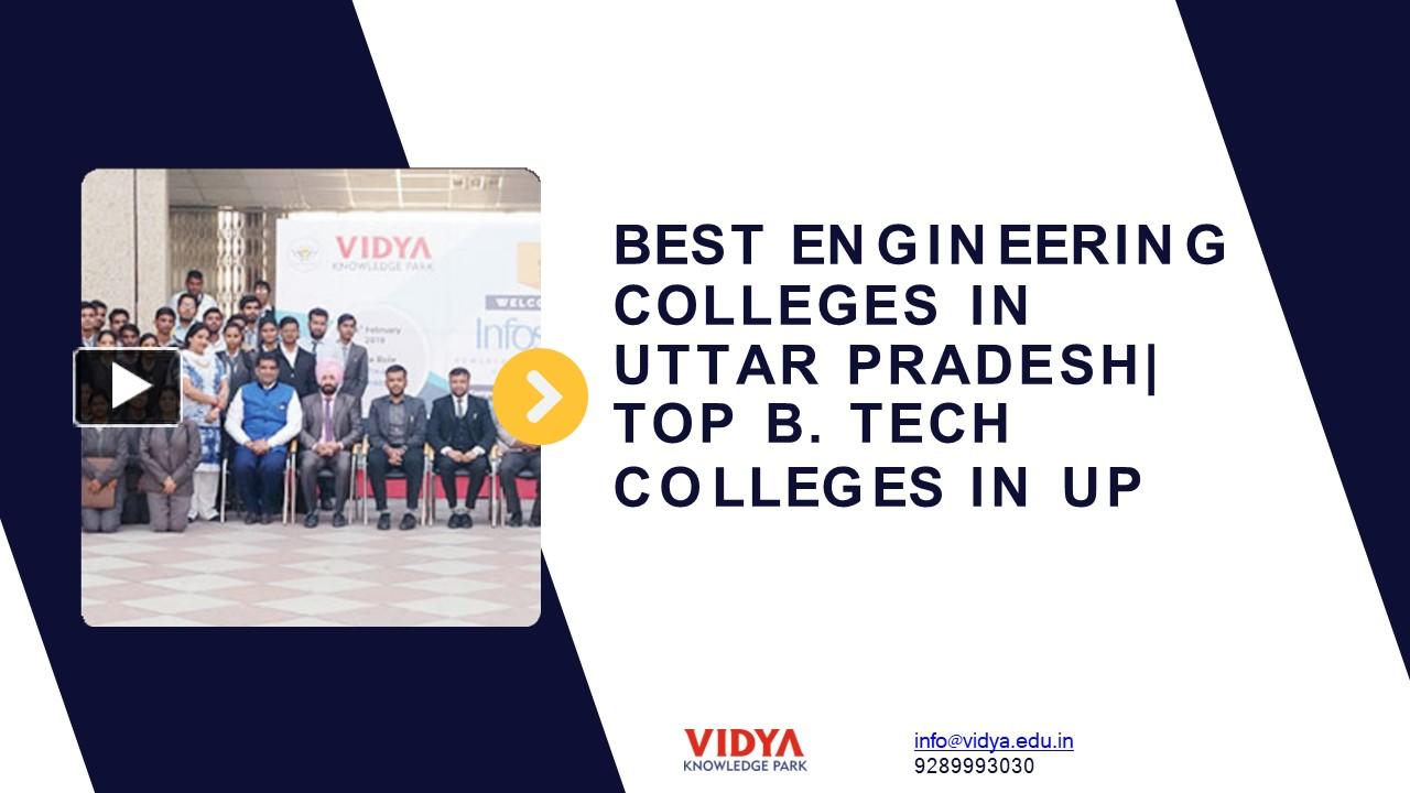 PPT – Best Engineering Colleges in Uttar Pradesh| Top B. Tech Colleges ...