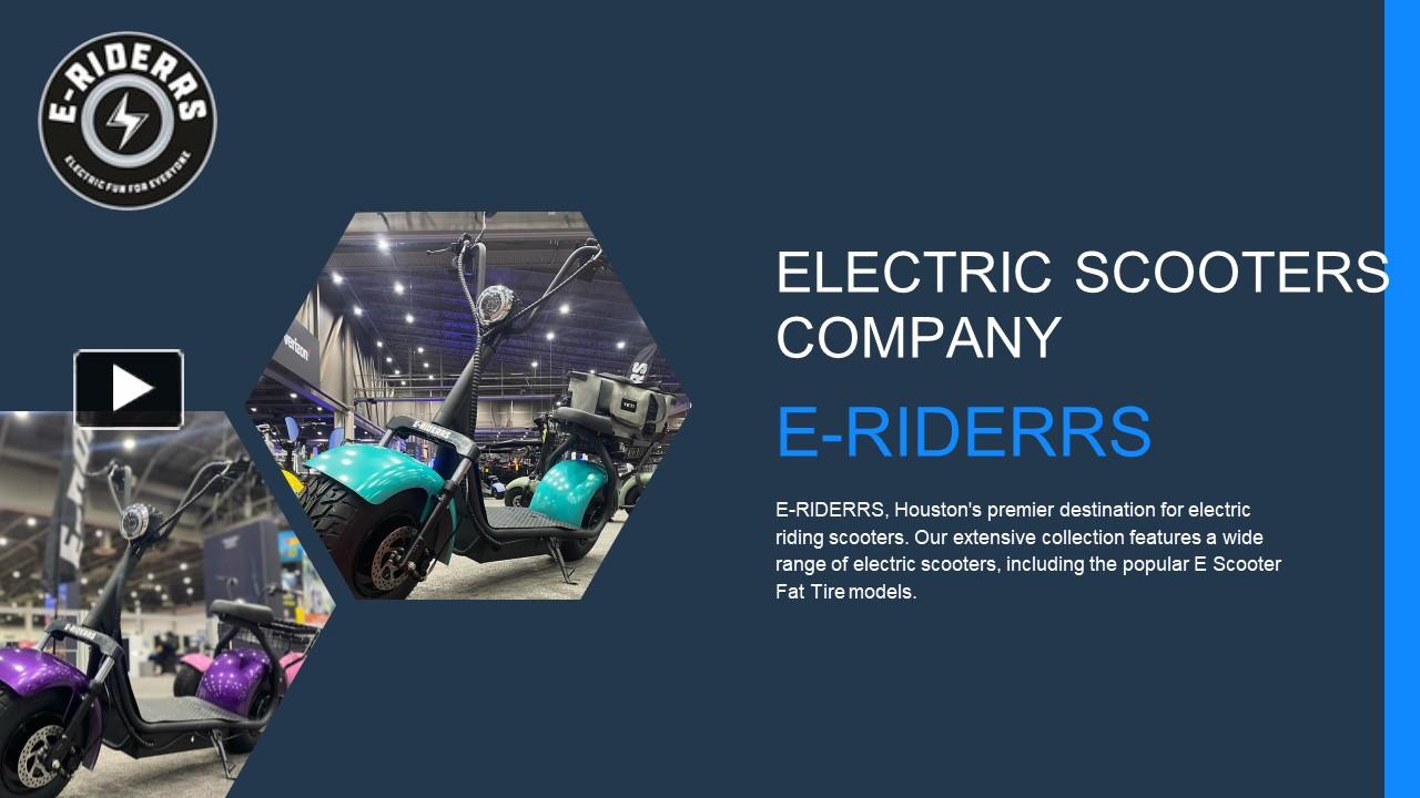 E-Riderrs - Electric Scooters Company presentation | free to download