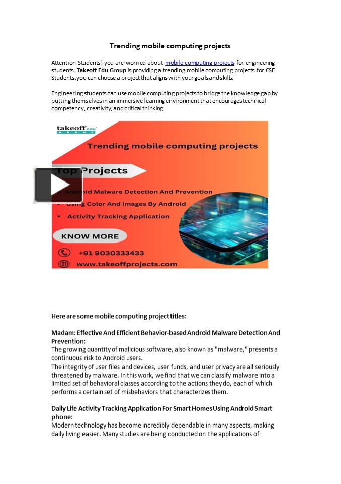 PPT – Trending mobile computing projects PowerPoint presentation | free ...