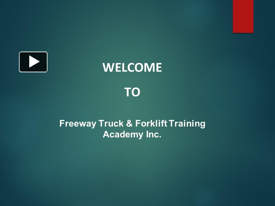 PPT – Best Forklift Training School in Coleraine PowerPoint ...