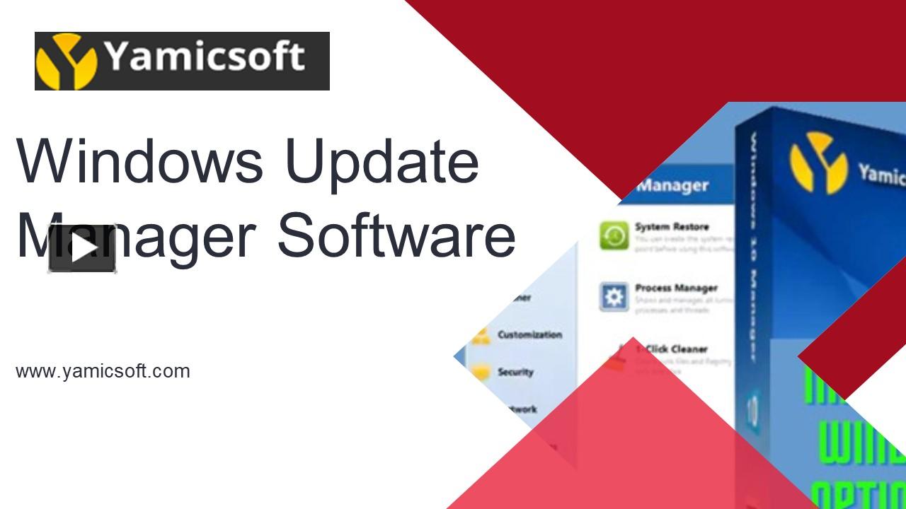 Windows Update Manager Software presentation | free to download