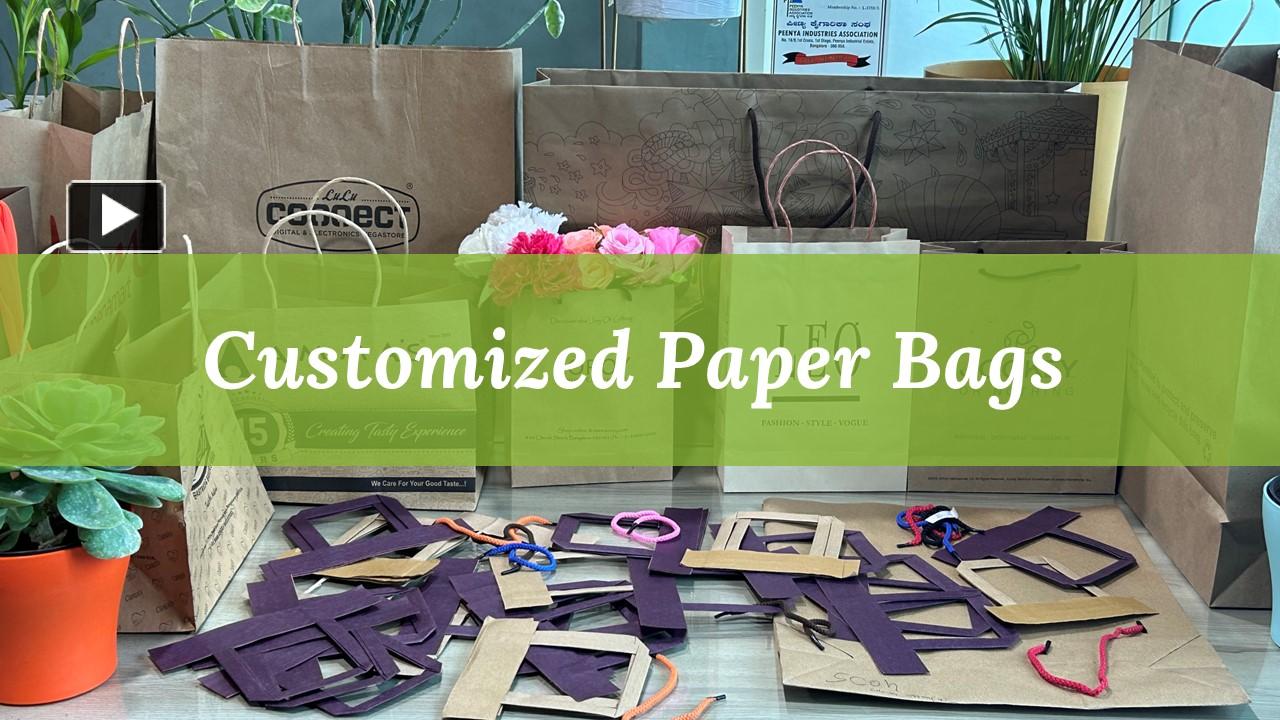PPT – Customized Paper bags PowerPoint presentation | free to download ...