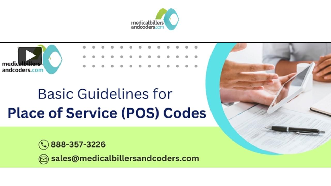 PPT – Basic Guidelines for Place of Service (POS) Codes PowerPoint ...