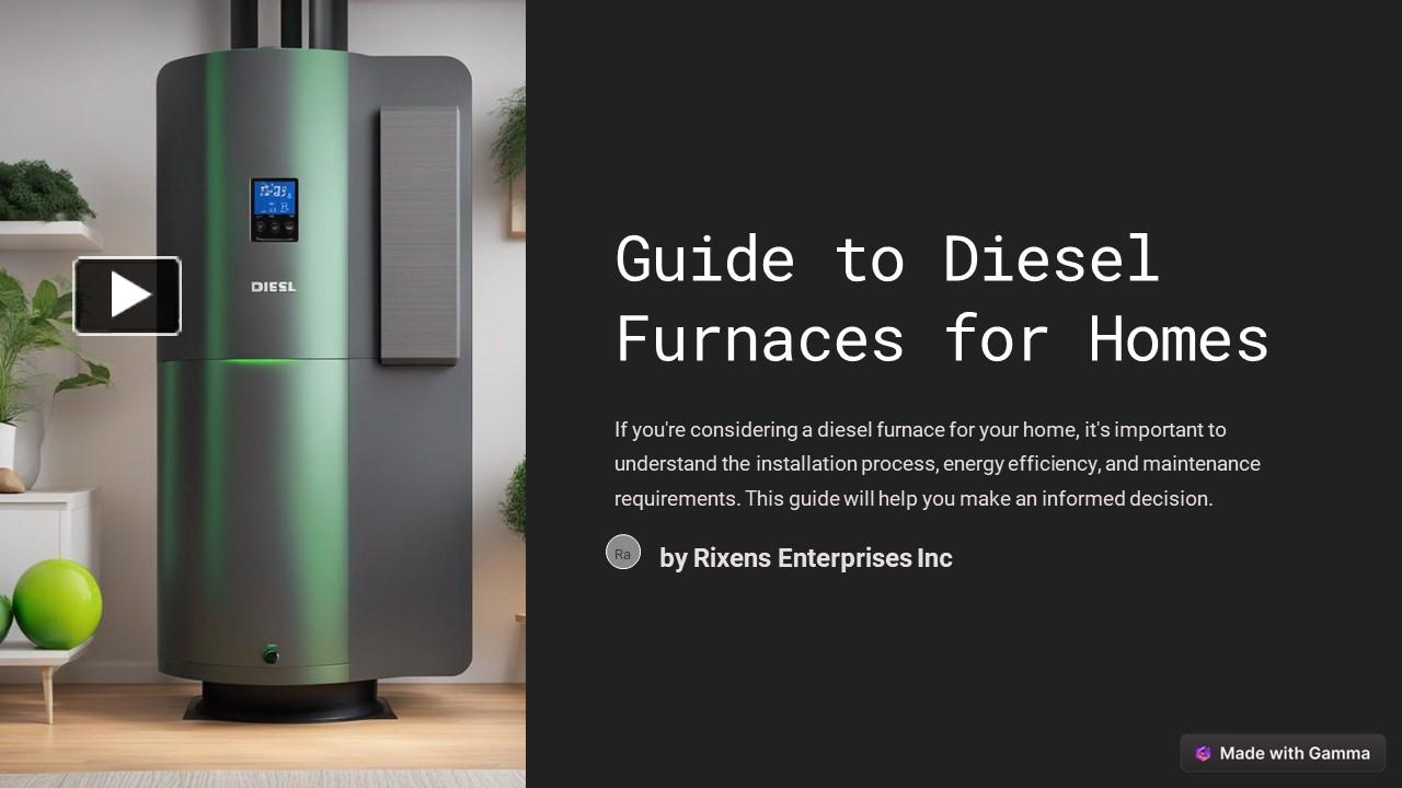 PPT – Diesel Furnace PowerPoint presentation | free to download - id ...