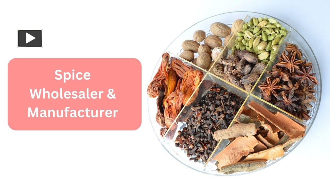 PPT – Spice Wholesaler and Manufacturers in Delhi PowerPoint ...