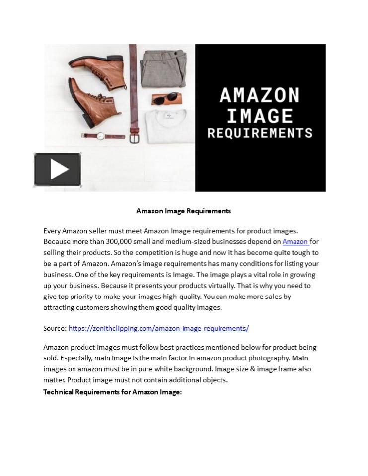 PPT – Amazon Image Requirements PowerPoint presentation | free to ...