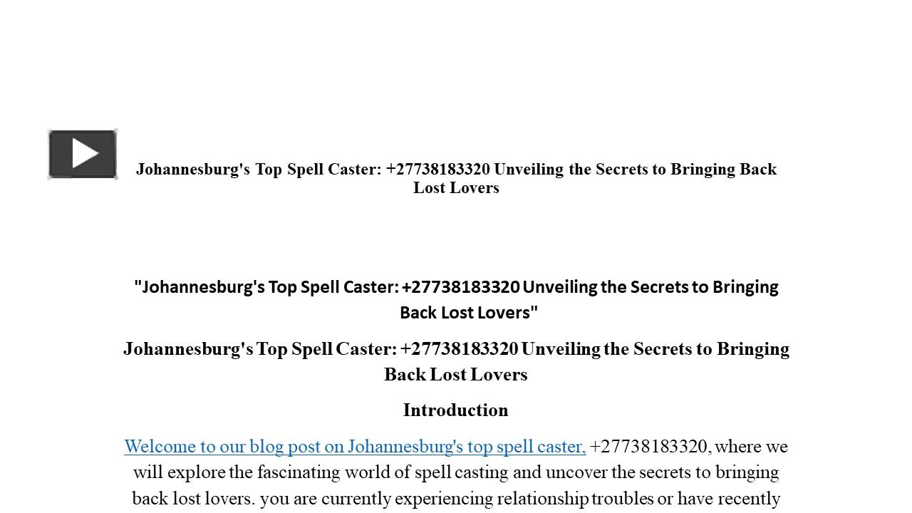 +27738183320 Make Them Squander Their Time For The Rest Of Their ...