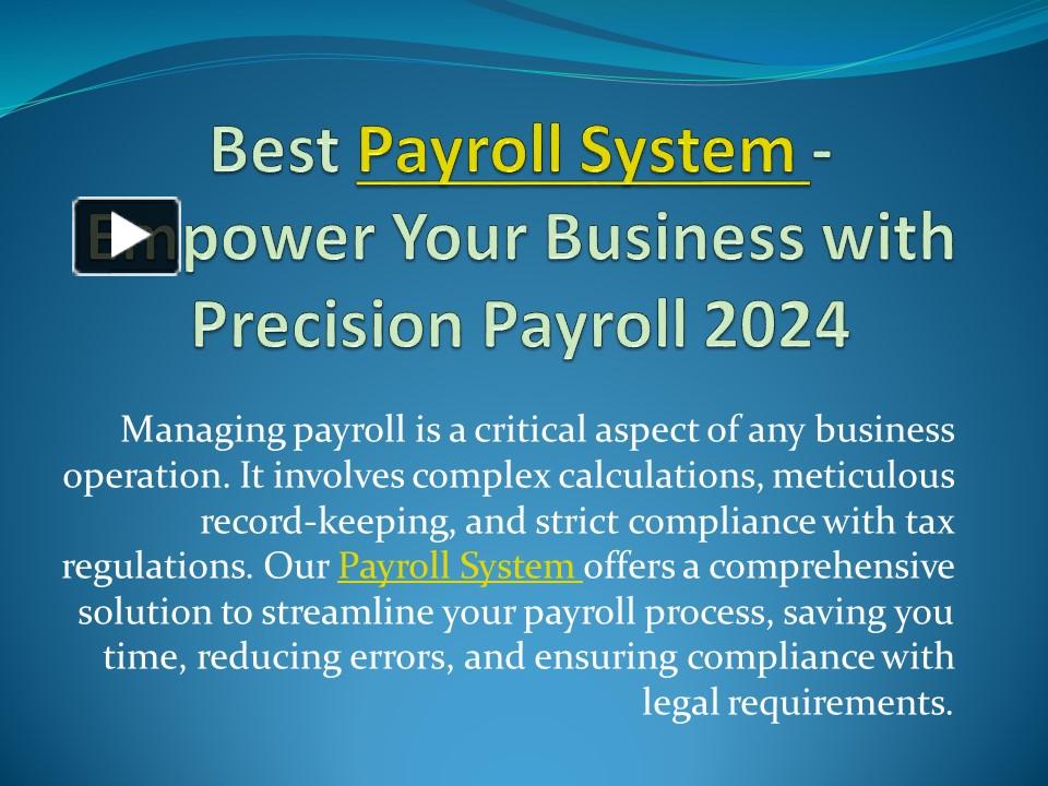 PPT – Technaitra-Payroll System - Empower Your Business with Precision ...