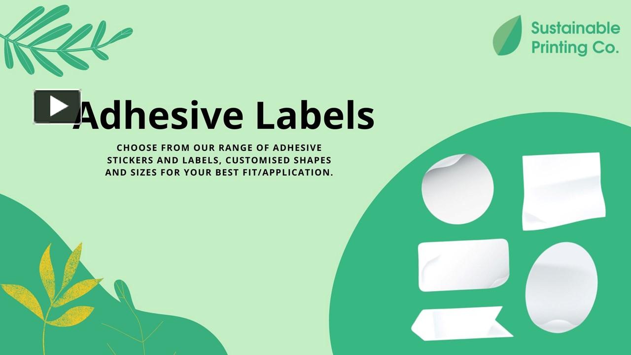 Circle Adhesive Labels Printing presentation | free to download