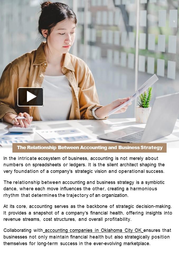 PPT – The Relationship Between Accounting And Business Strategy ...