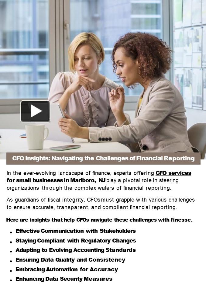 CFO Insights: Navigating The Challenges Of Financial Reporting ...