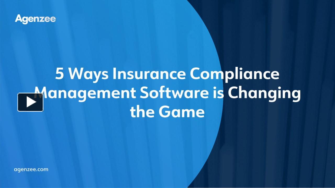 PPT – 5 Ways Insurance Compliance Management Software is Changing the ...