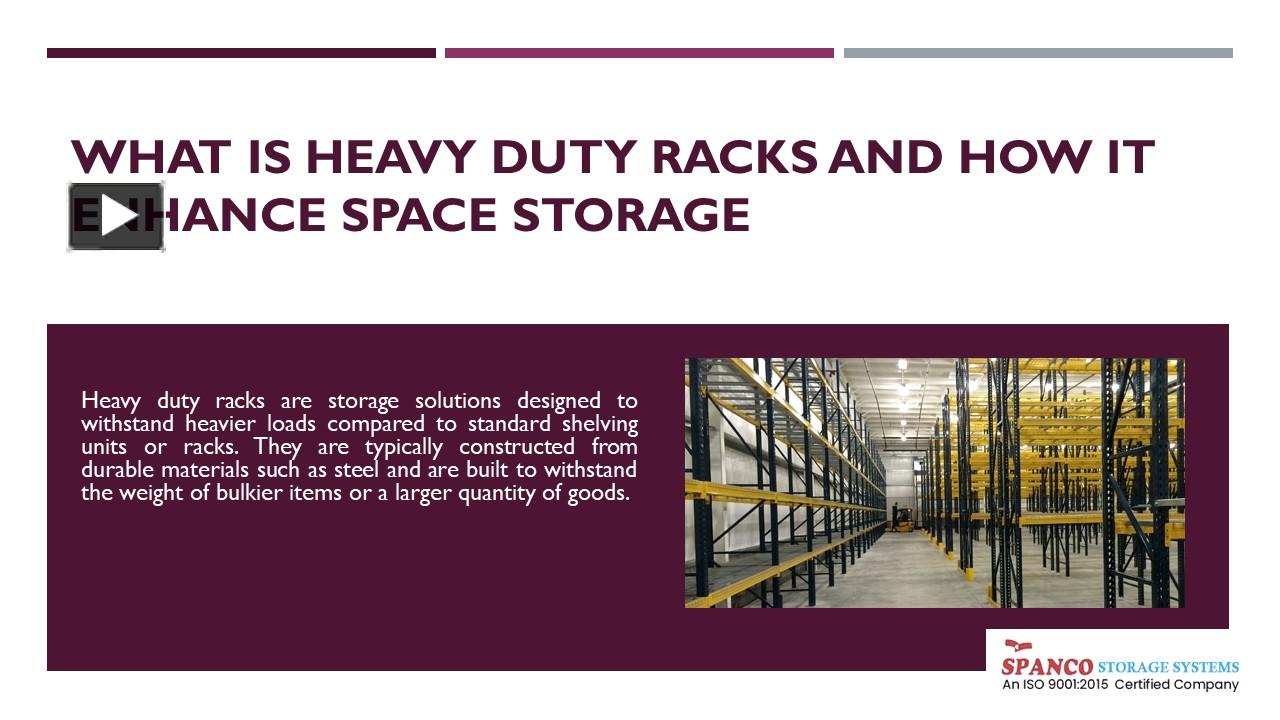 PPT – Best Heavy Duty Racks Manufacturers in India PowerPoint ...