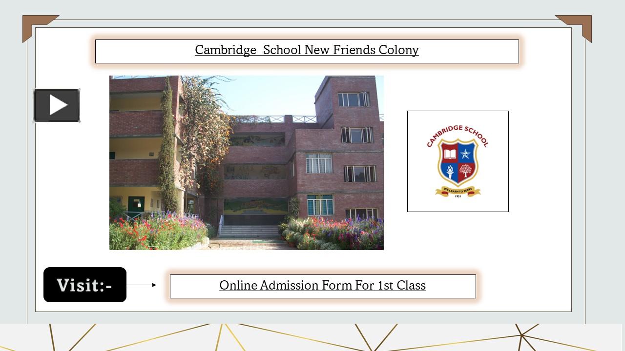 PPT – Online Admission Form for 1st Class (1) PowerPoint presentation ...