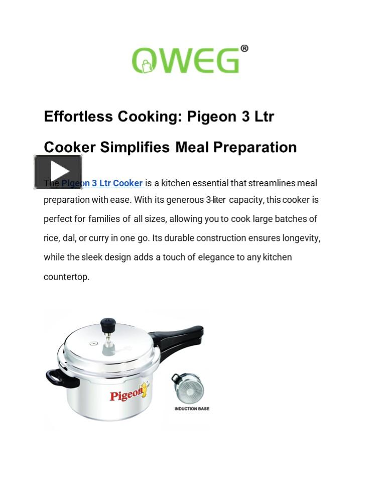 PPT – Effortless Cooking: Pigeon 3 Ltr Cooker Simplifies Meal ...