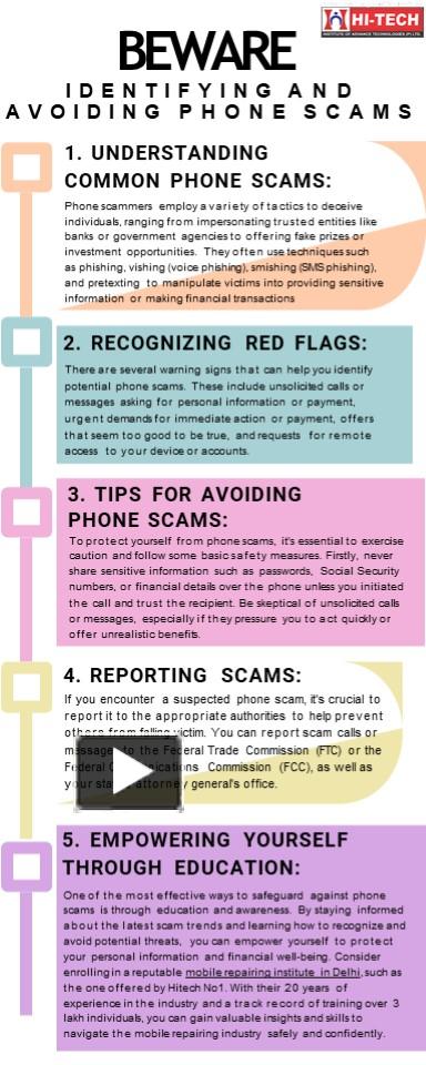 Beware! Identifying and Avoiding Phone Scams presentation | free to ...