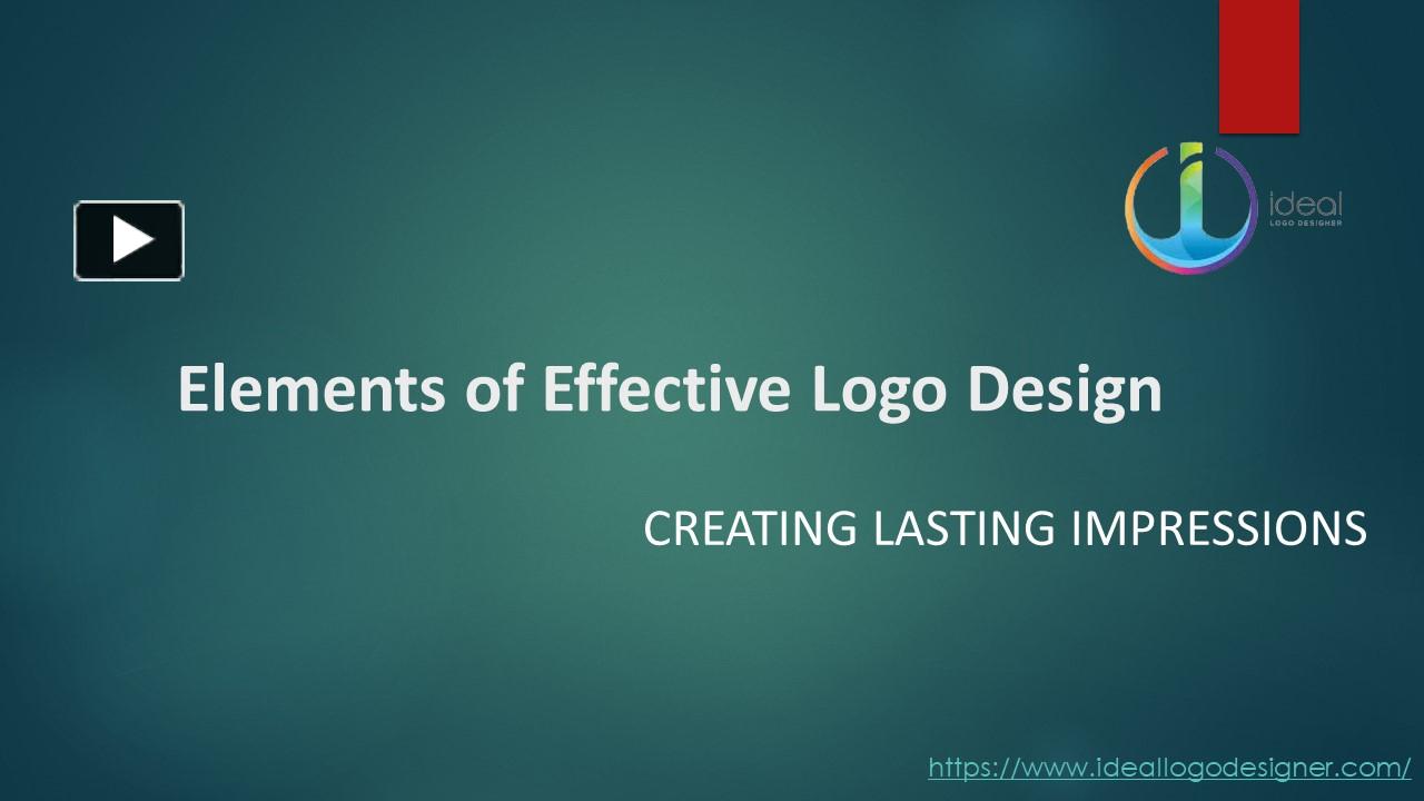 Elements of Effective Logo Design|Ideal logo designer presentation ...