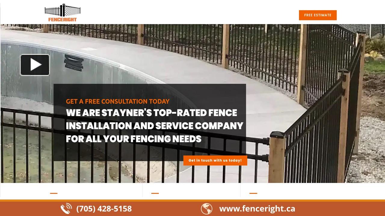 Professional Fence Installation Experts in Stayner, ON presentation ...