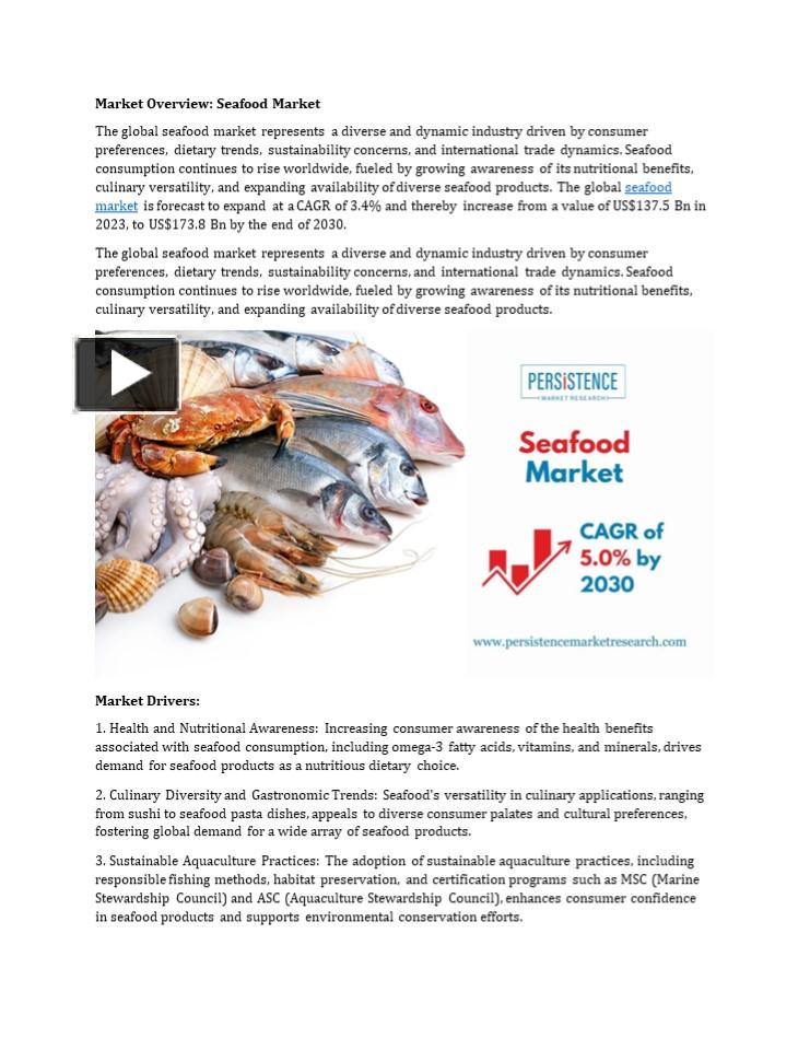 PPT – Revolutionizing the Seafood Industry: Top Market Players Set the ...