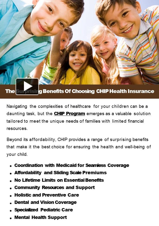 The Surprising Benefits Of Choosing CHIP Health Insurance presentation ...