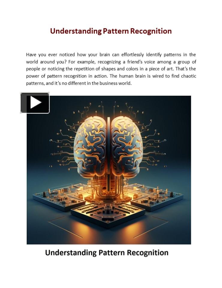 Understanding Pattern Recognition presentation | free to download