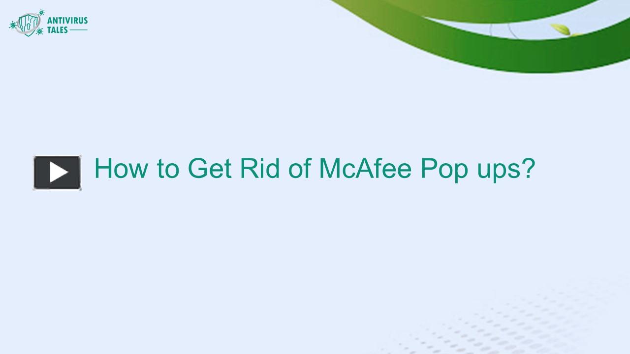PPT – how stop mcafee pop ups PowerPoint presentation | free to ...