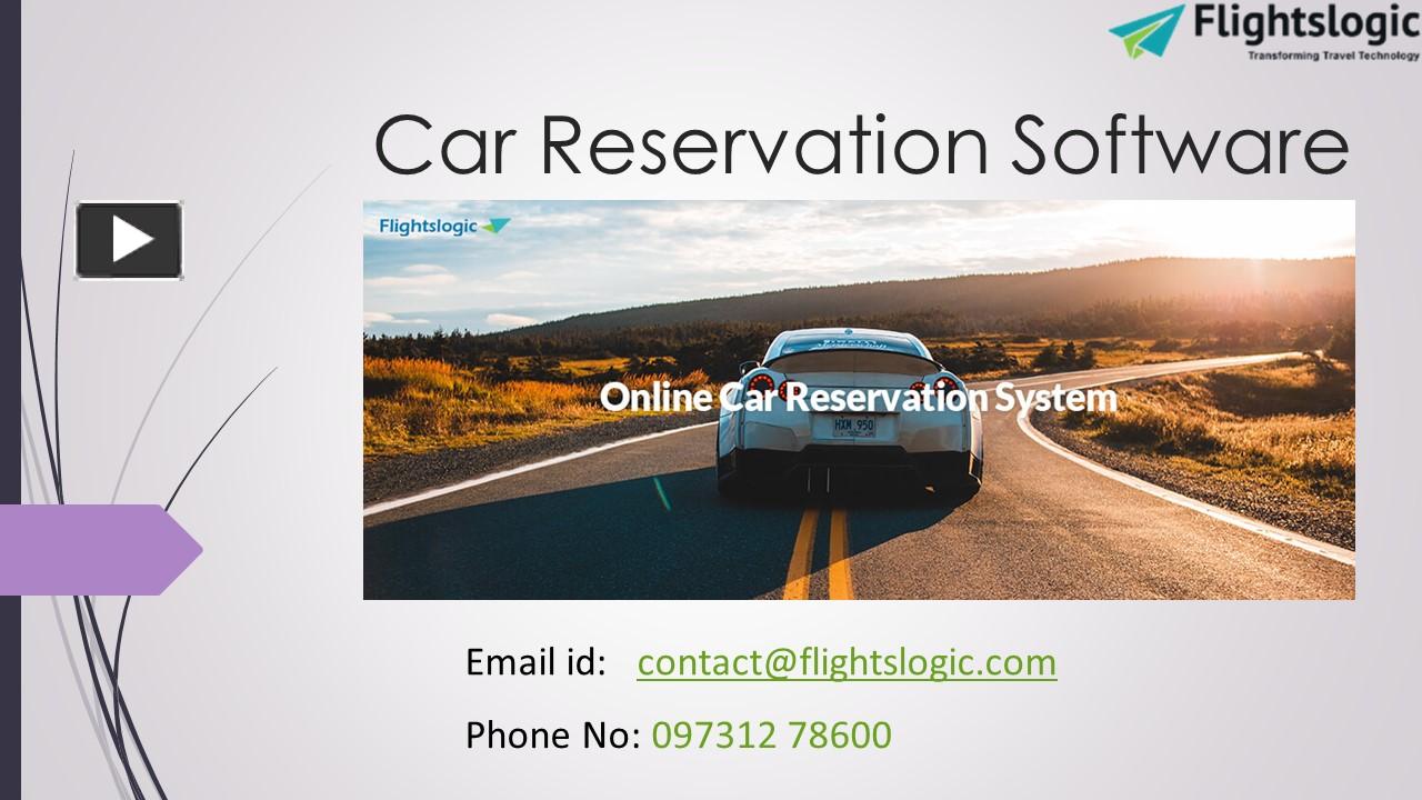 PPT – Car Reservation Software PowerPoint presentation | free to ...