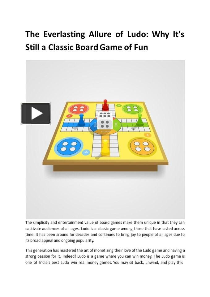 PPT – The Everlasting Allure of Ludo: Why It's Still a Classic Board ...