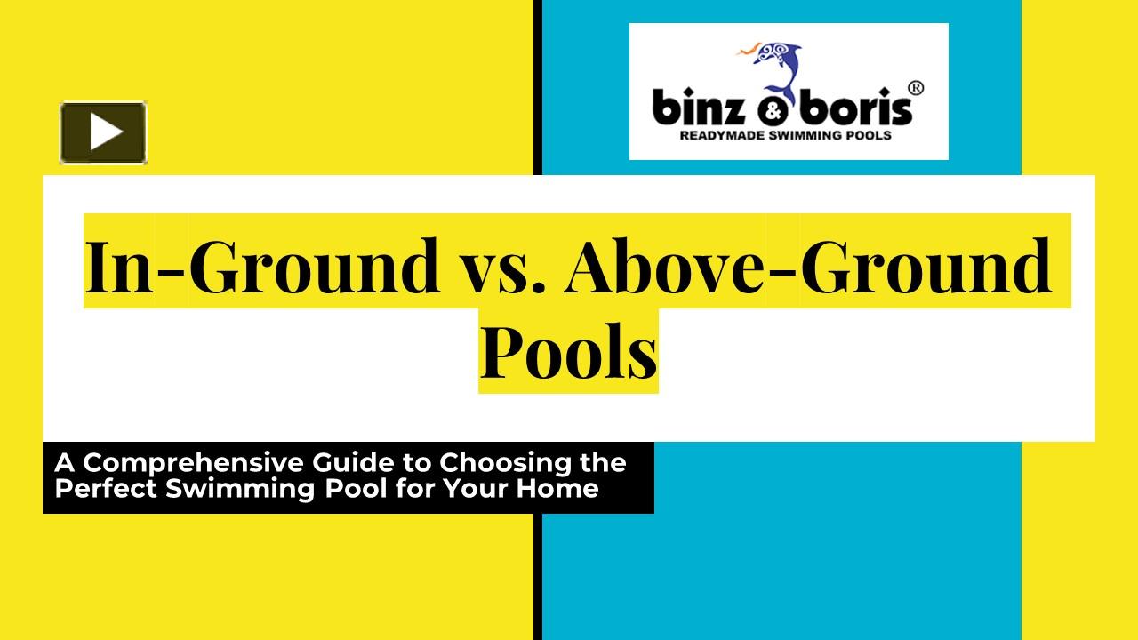 In-Ground vs. Above-Ground Pools: A Comprehensive Guide to Choosing the ...