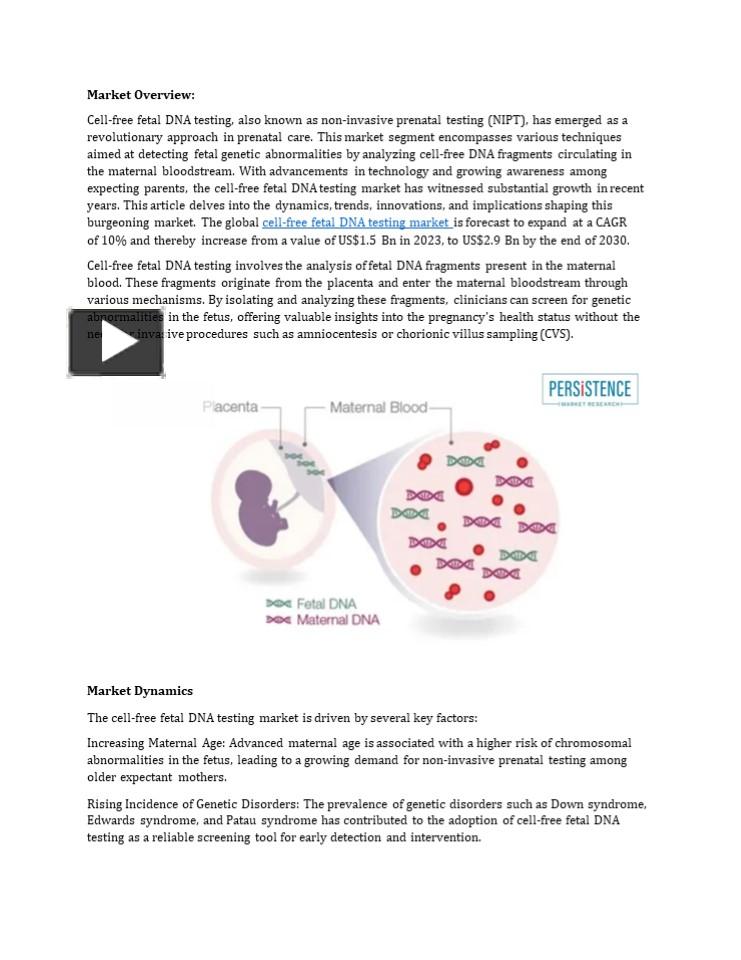 PPT – Cell-free Fetal DNA Testing Market: Innovations in Genetic ...