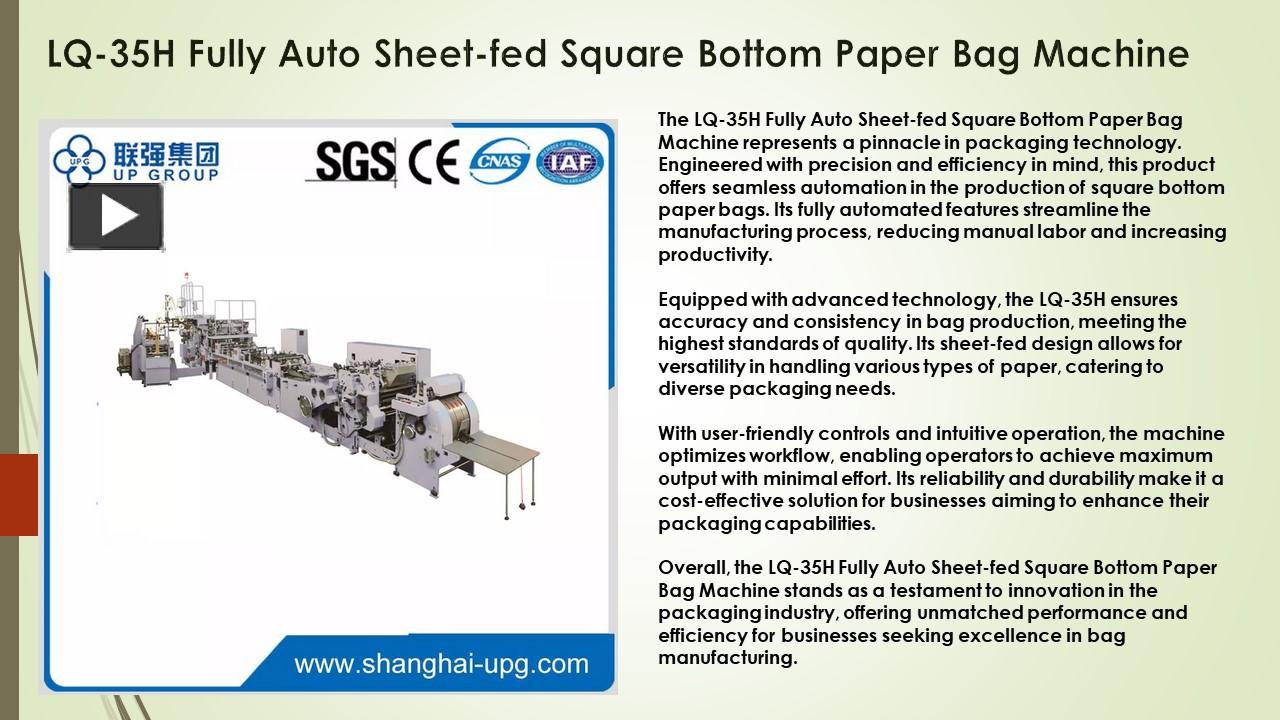 PPT – upg-paperbagmachine PowerPoint presentation | free to download ...