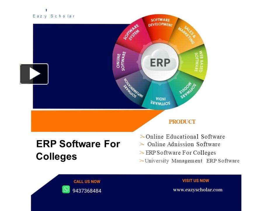 ERP Software For Colleges presentation | free to download