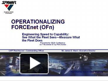 PPT – OPERATIONALIZING FORCEnet (OFn) PowerPoint presentation | free to ...