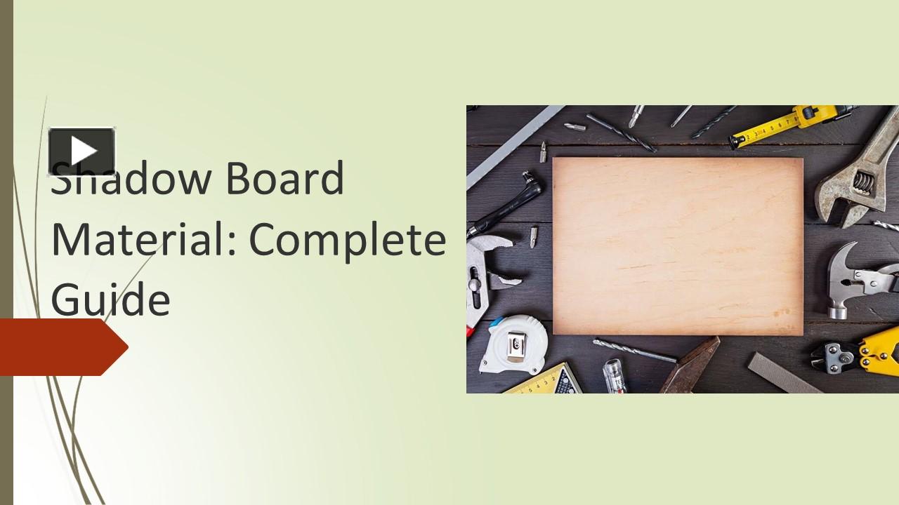 Ultimate Guide to Shadow Board Material - Lean 5S Products presentation ...