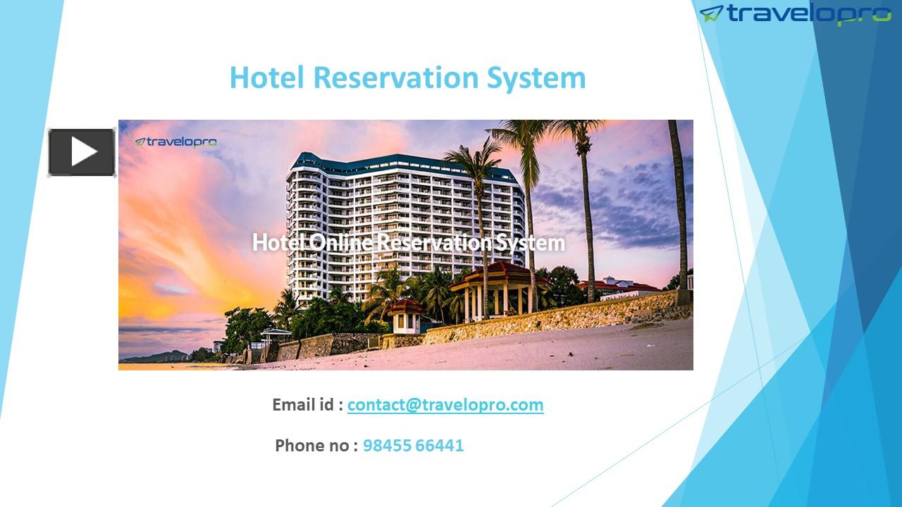 PPT – Hotel Reservation System PowerPoint presentation | free to ...
