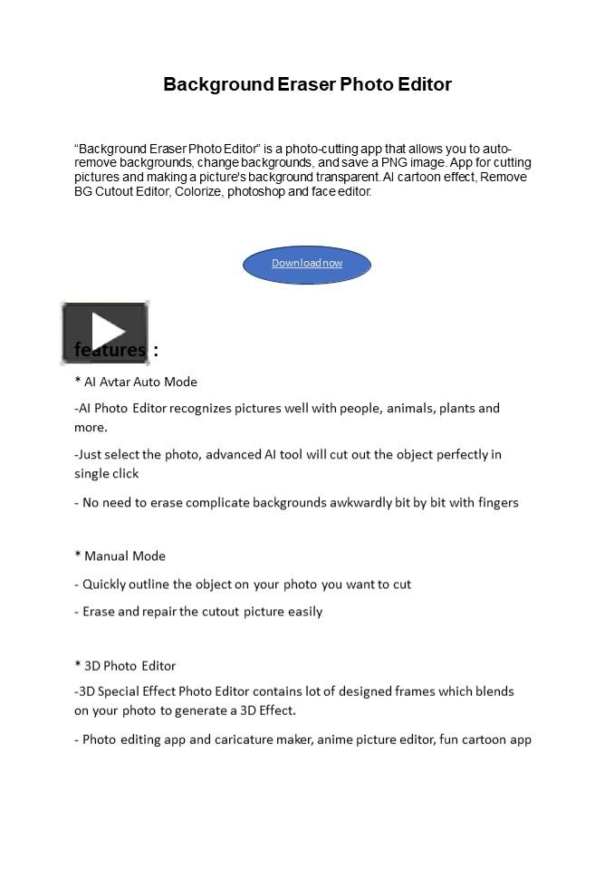 PPT – Background Eraser Photo Editor PowerPoint presentation | free to ...