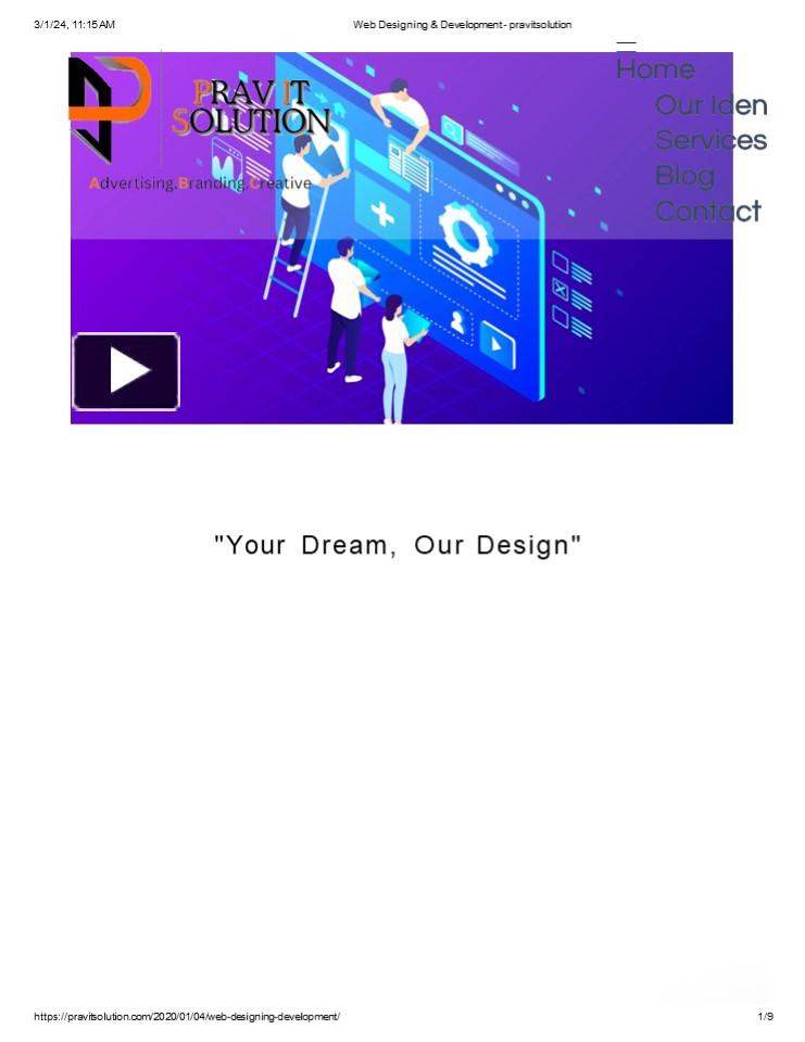 website design and development presentation | free to download