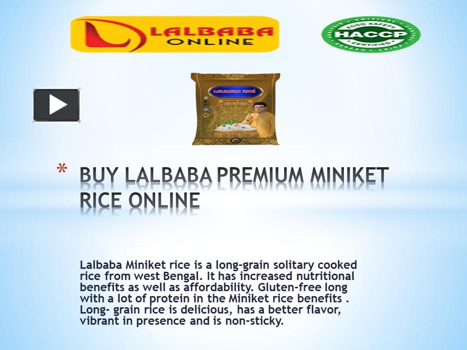 PPT – Purchase Lalbaba Premium Miniket Rice online PowerPoint ...