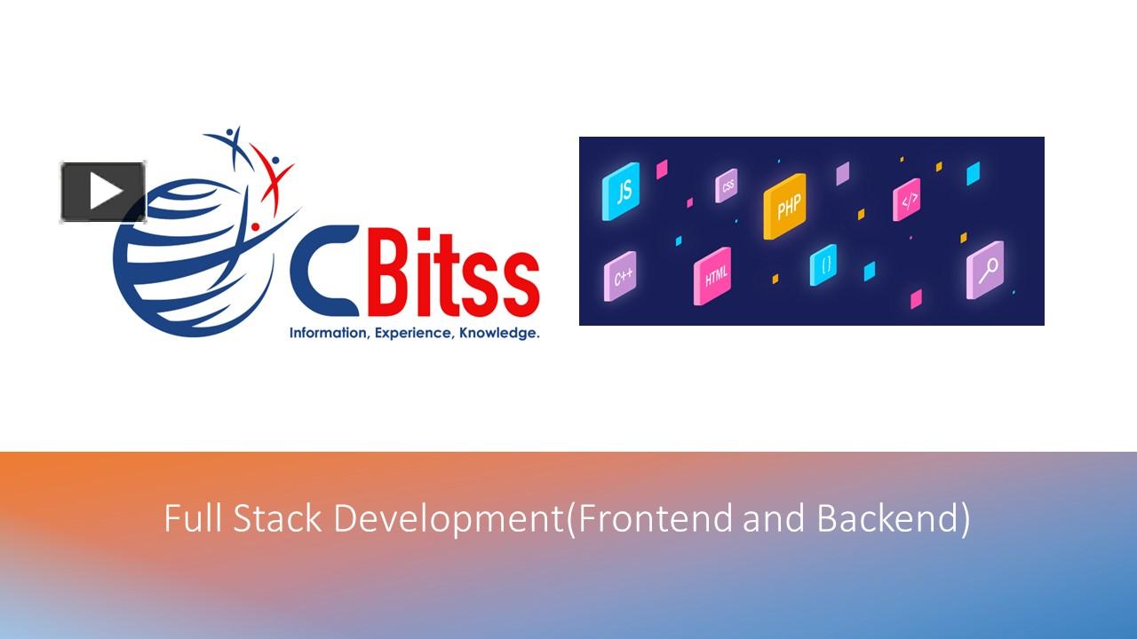 Full Stack Developer Course in Chandigarh presentation | free to download