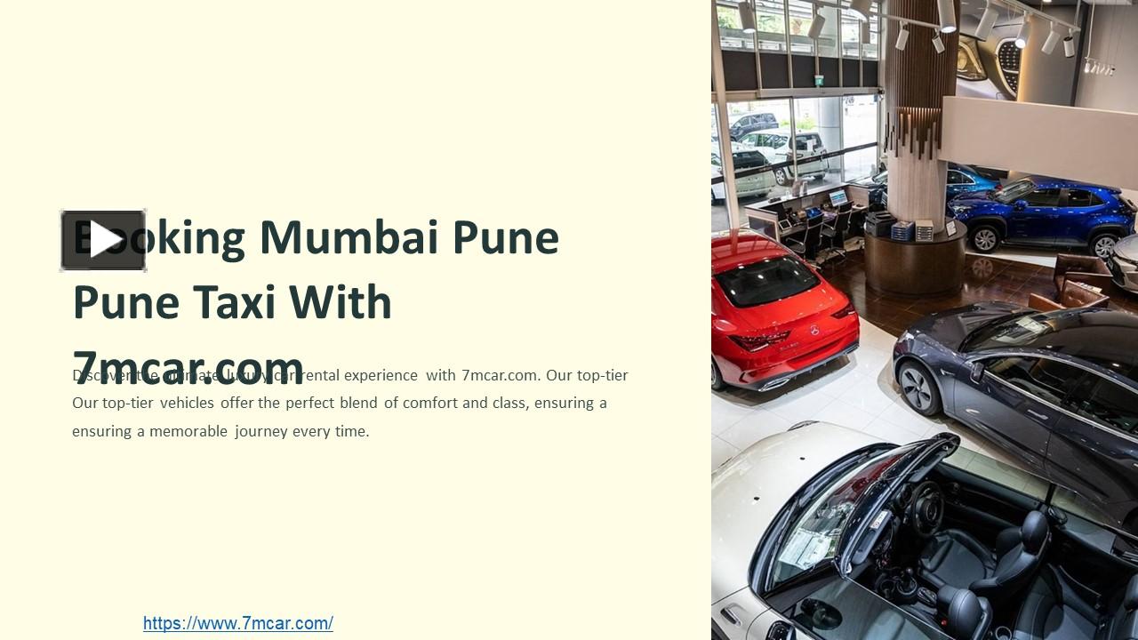 Mumbai Pune Taxi Booking Services presentation | free to download
